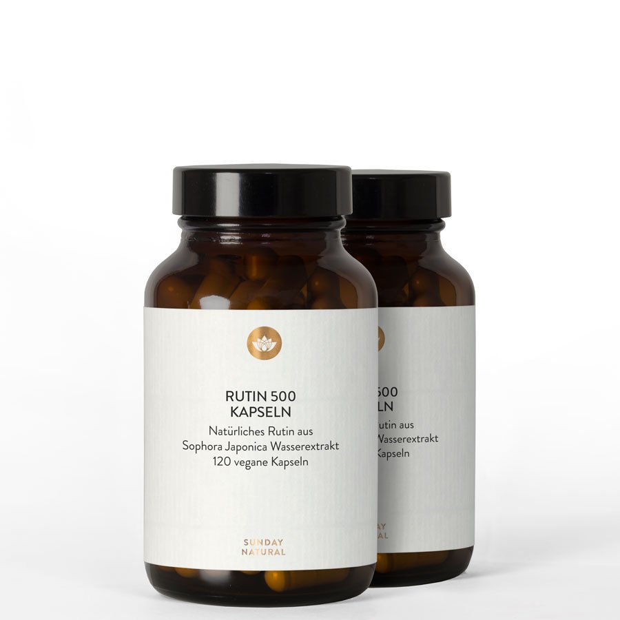 Rutin Kapseln 500mg. 100% natürl. Pflanzenextrakt 2x120 Kapseln