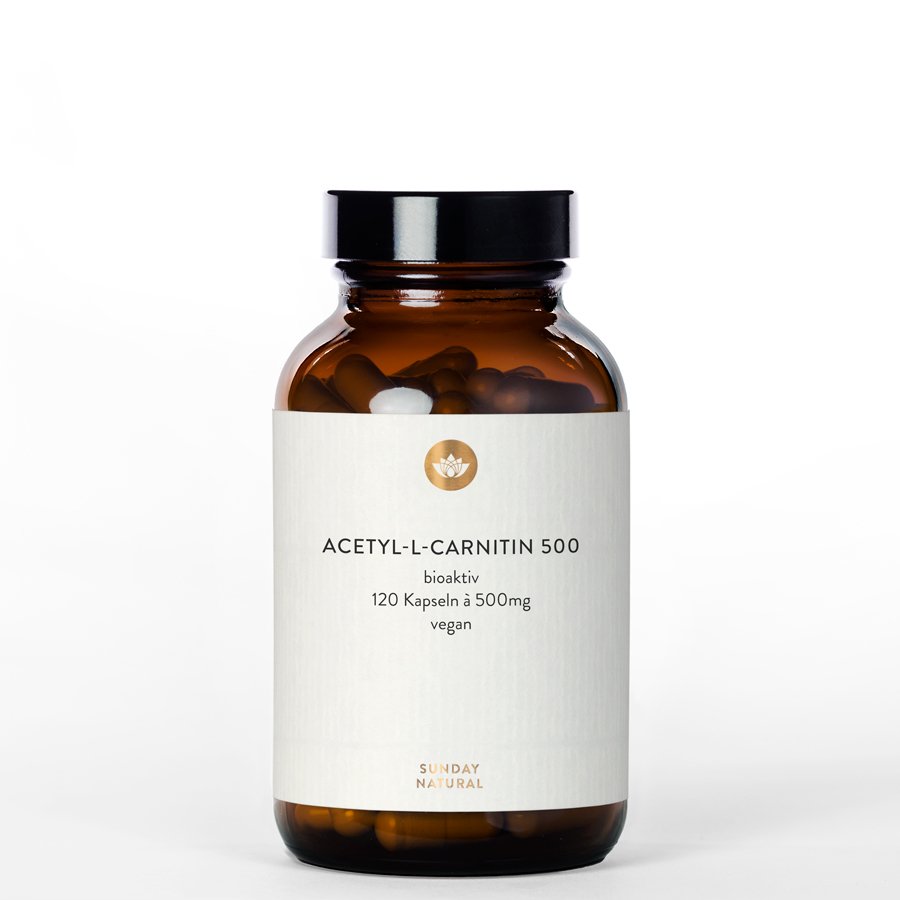 Acetyl-L-Carnitin hochrein, bioaktiv, vegan. 120 Kapseln