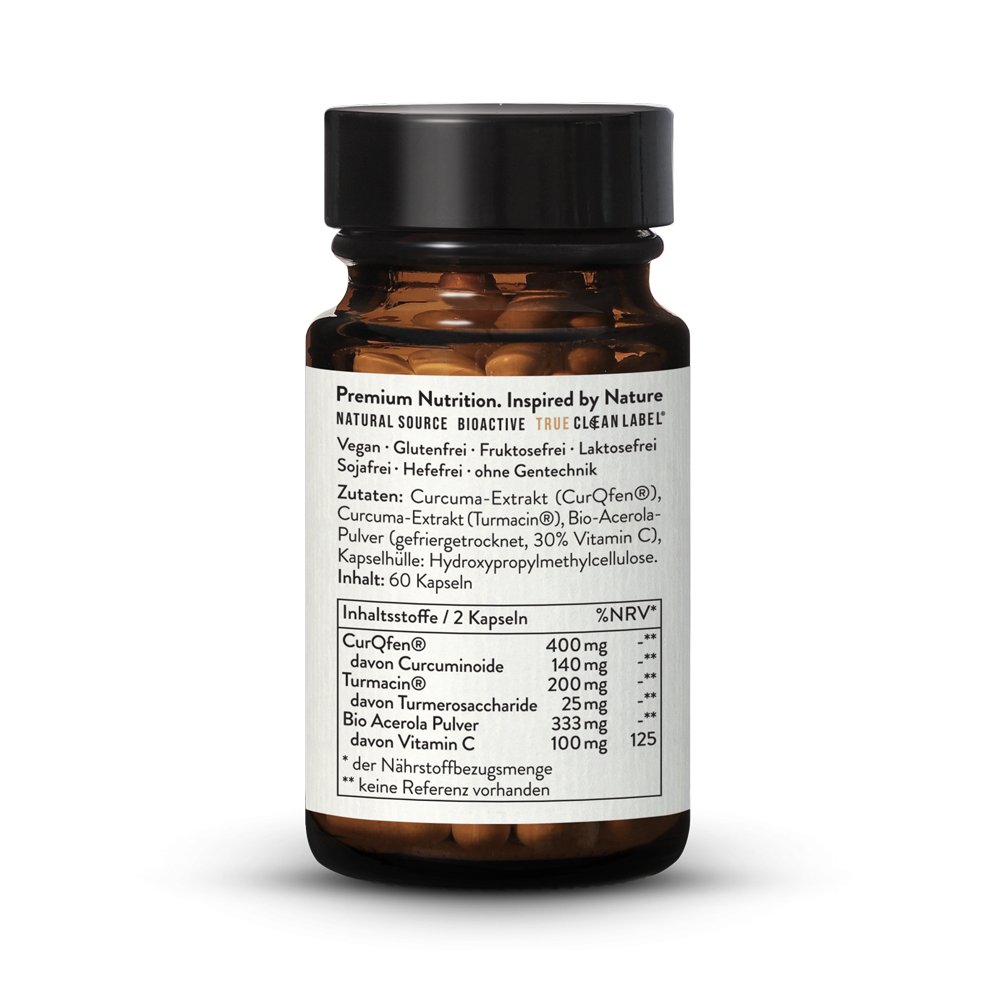 Curcumin Komplex Ultra + C. Kurkuma Kapseln 45x bioaktiver. Top ...