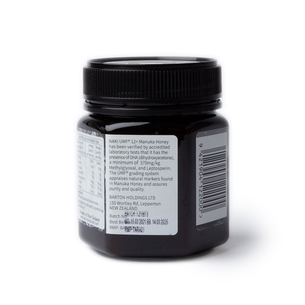 Miel de Manuka certifié avec MGO 370+ (UMF 12+), de Naki, 2x250g