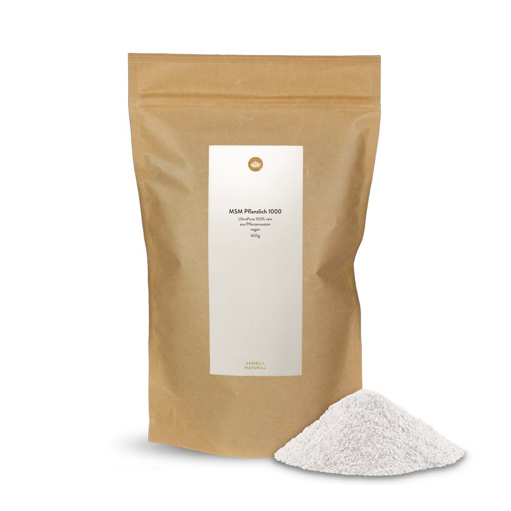 MSM UltraPure Pulver aus Pflanzenölen ohne Zusätze 400g