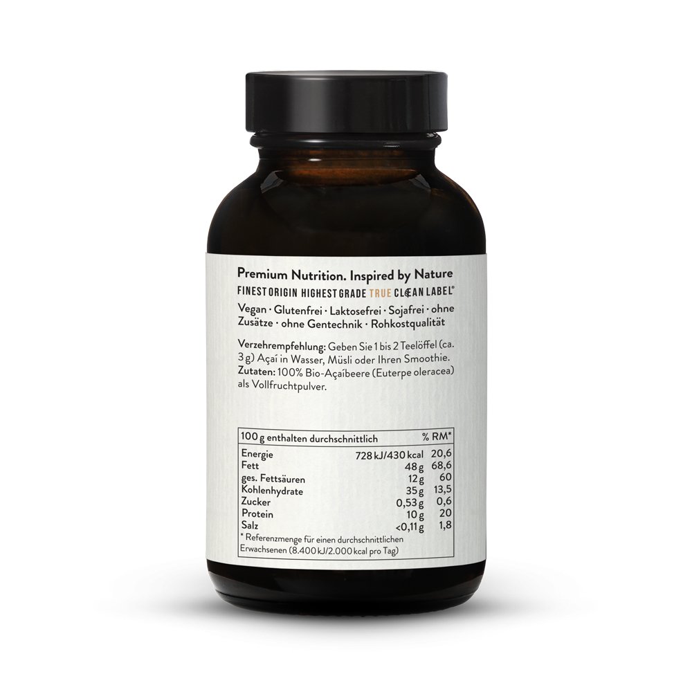 Bio Acaibeeren Vollfrucht-Pulver Set 2x90g Rohkost gefriergetrocknet ...