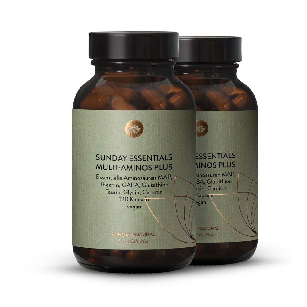 Aminosäuren Komplex Plus mit Glutathion, GABA, Carnitin. 120 Kapseln