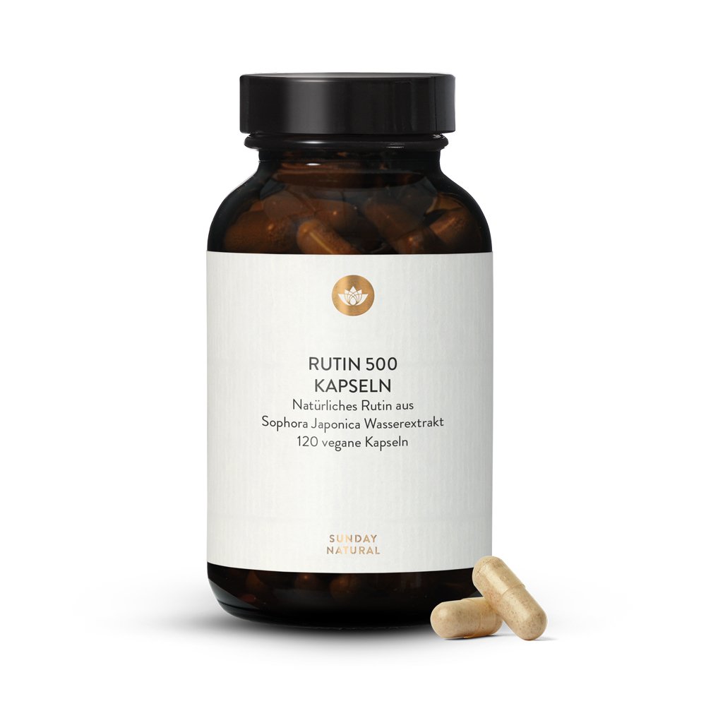 Rutin 500mg Capsules. 100% natural plant extract. 120 capsules | Sunday ...