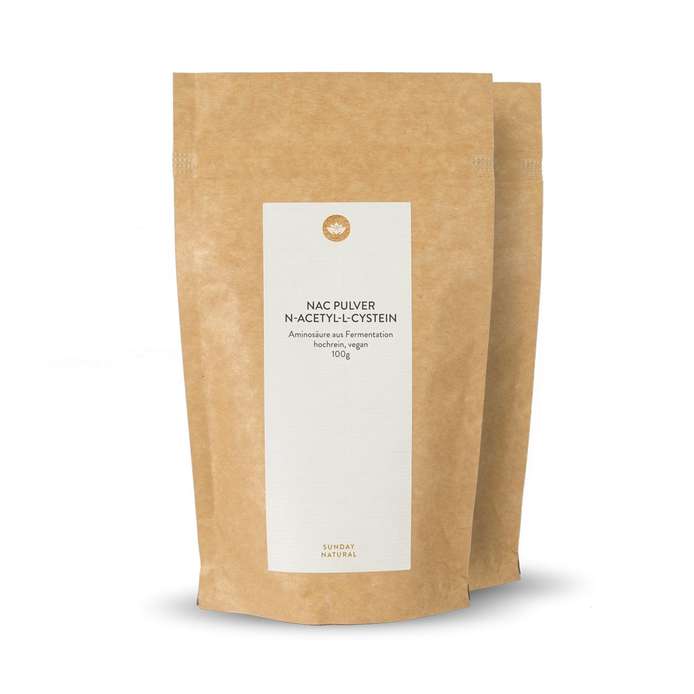 Vegan NAC Powder N-Acetylcysteine. 2x100g | Sunday Natural