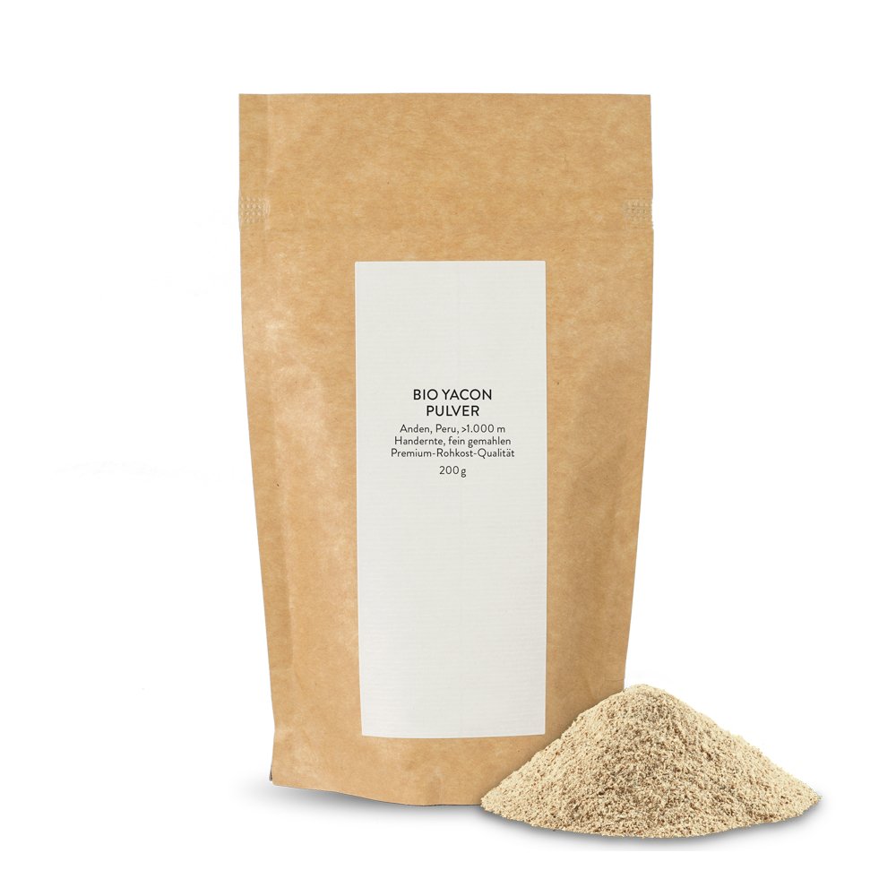 Organic Yacón Root Powder in Premium Raw Quality from Peru. Natural ...