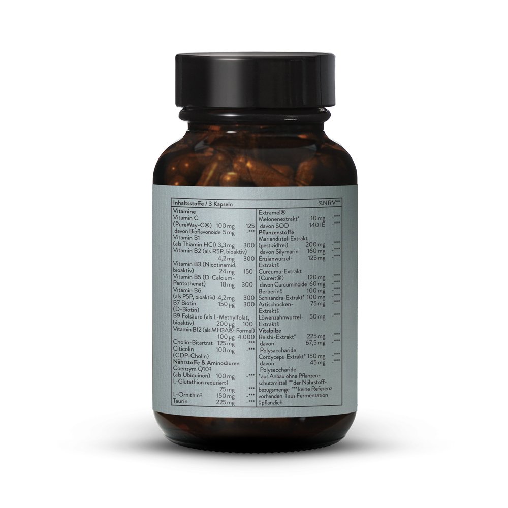 Liv Ultra Liver Complex. Multivitamin. 2x60 Capsules | Sunday Natural