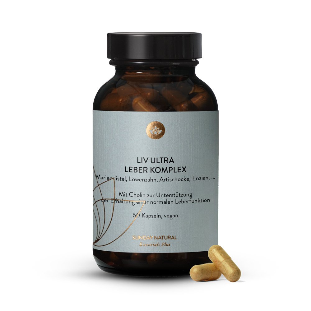 Liv Ultra Liver Complex. Multivitamin. 60 Capsules | Sunday Natural
