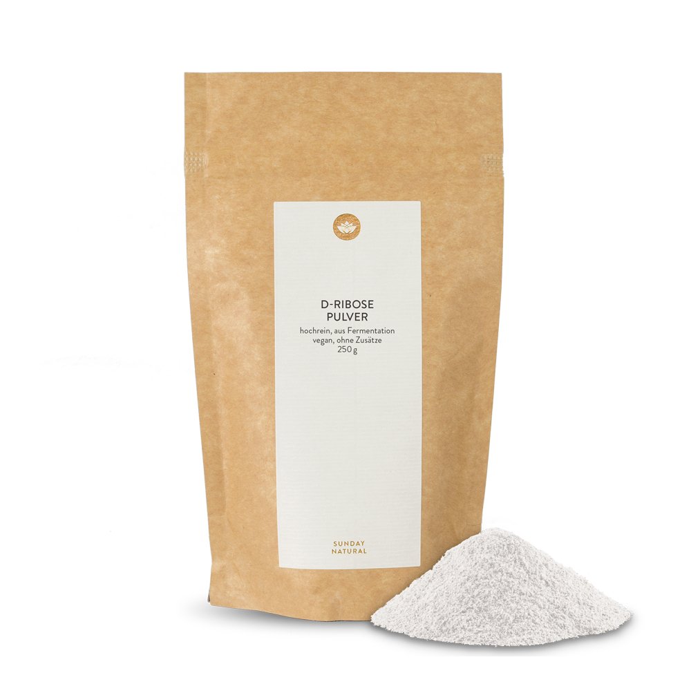 D-Ribose Powder: Ultra Pure, Vegan. 250g | Sunday Natural