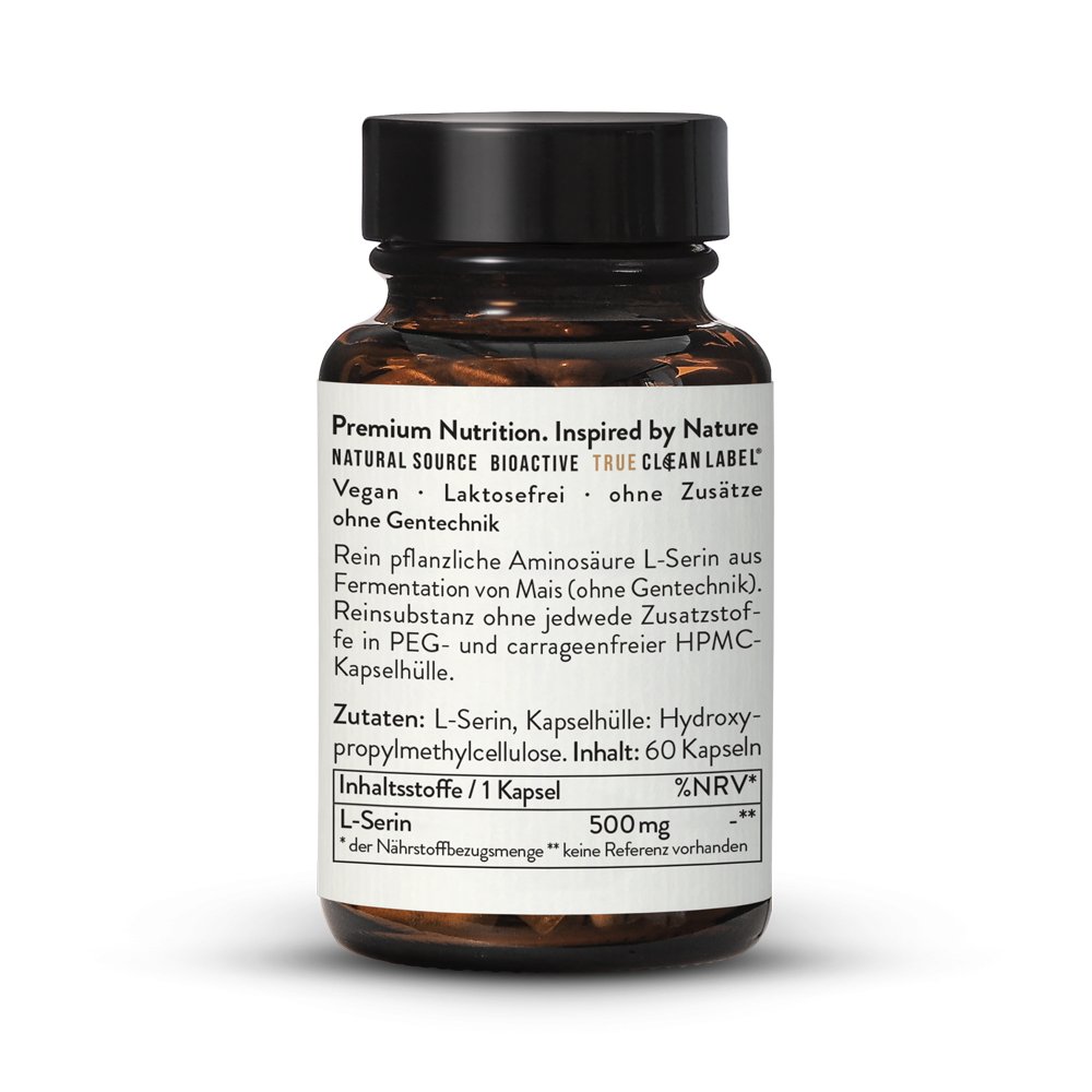 L-Serin 500mg vegane Aminosäure 60 Kapseln