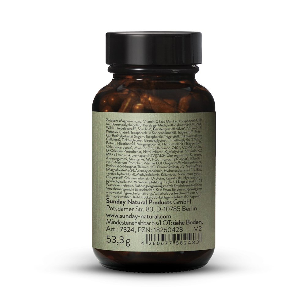 Multivitamin ONE A DAY: Just 1 Capsule a Day. 60 Capsules | Sunday Natural