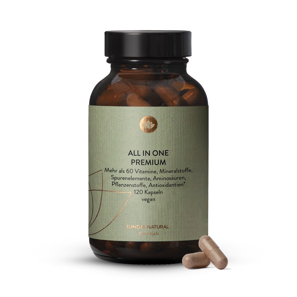 All in One Premium Multivitamin. Vegan. 120 Capsules