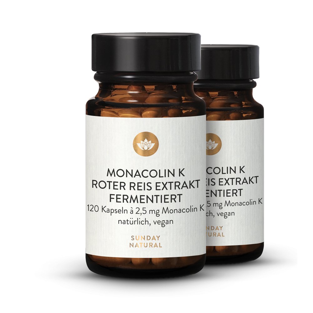 Monacolin K, 2,5 mg pro Kapsel, fermentiert, 2x 120 Kapseln