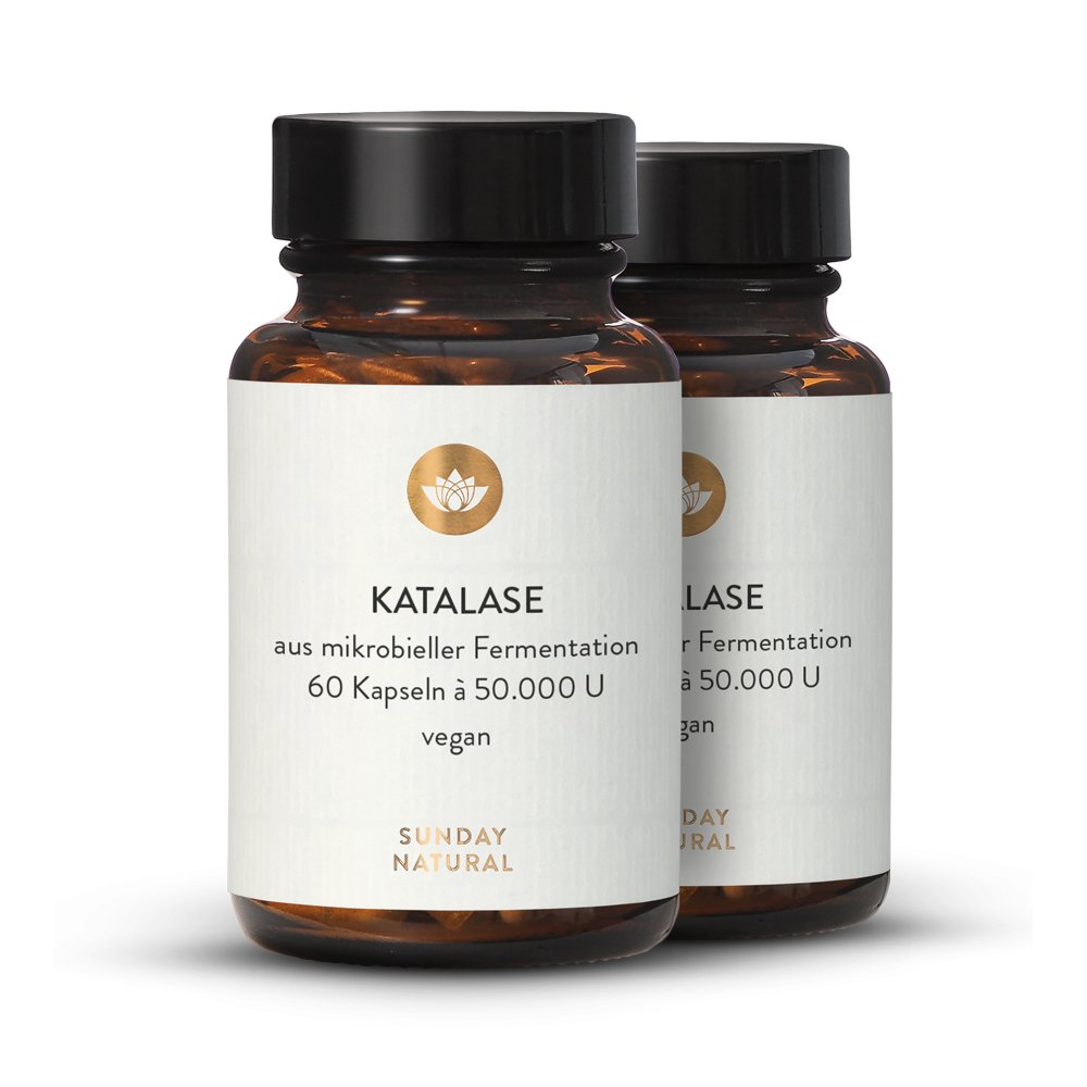 Katalase, 50.000 U Enzymaktivität, 500mg. 2x60 Kapseln