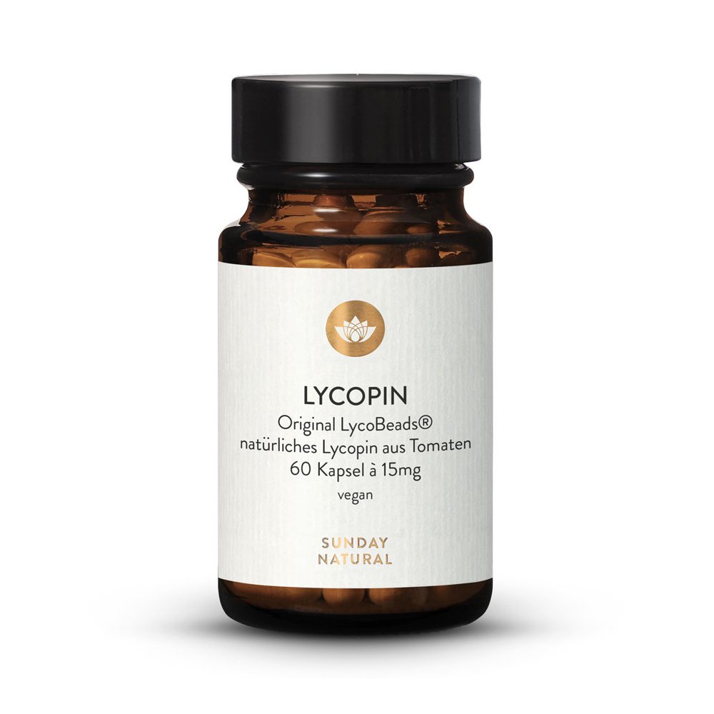 Original LycoBeads® 20% Lycopene. 15mg. Vegan. 60 Capsules | Sunday Natural