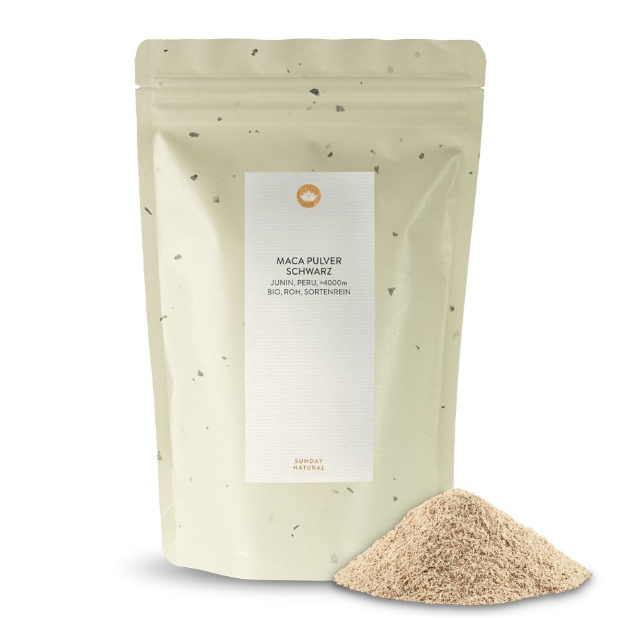 Bio Maca Pulver schwarz, Peru. Rohkostqualität, Handernte, 250g ...