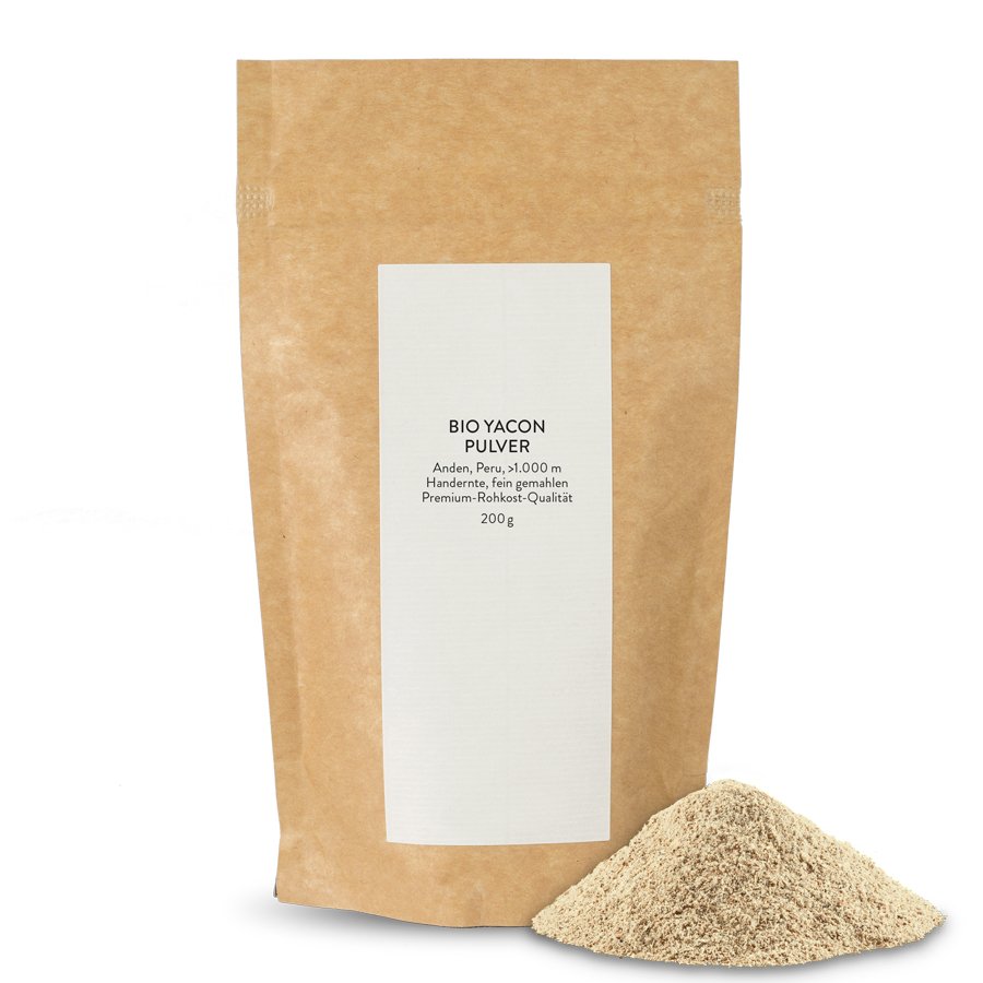 Organic Yacón Root Powder in Premium Raw Quality from Peru. Natural ...