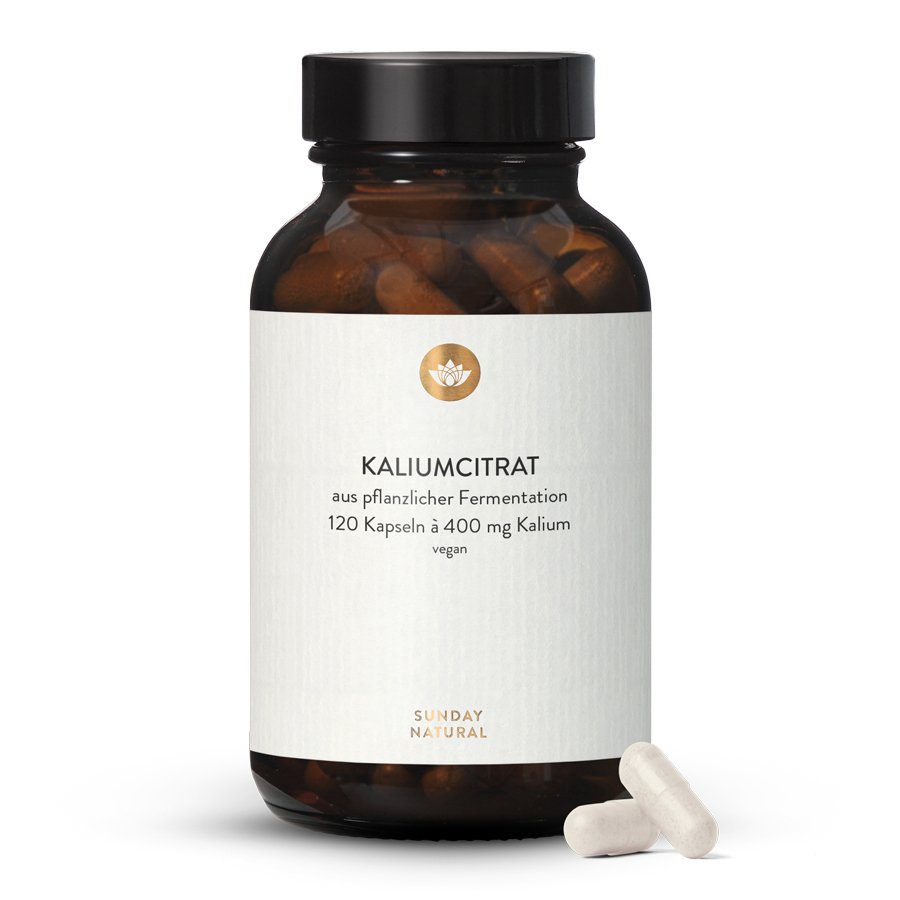 Kaliumcitrat aus Fermentation 400mg Kalium x 120 Kapseln