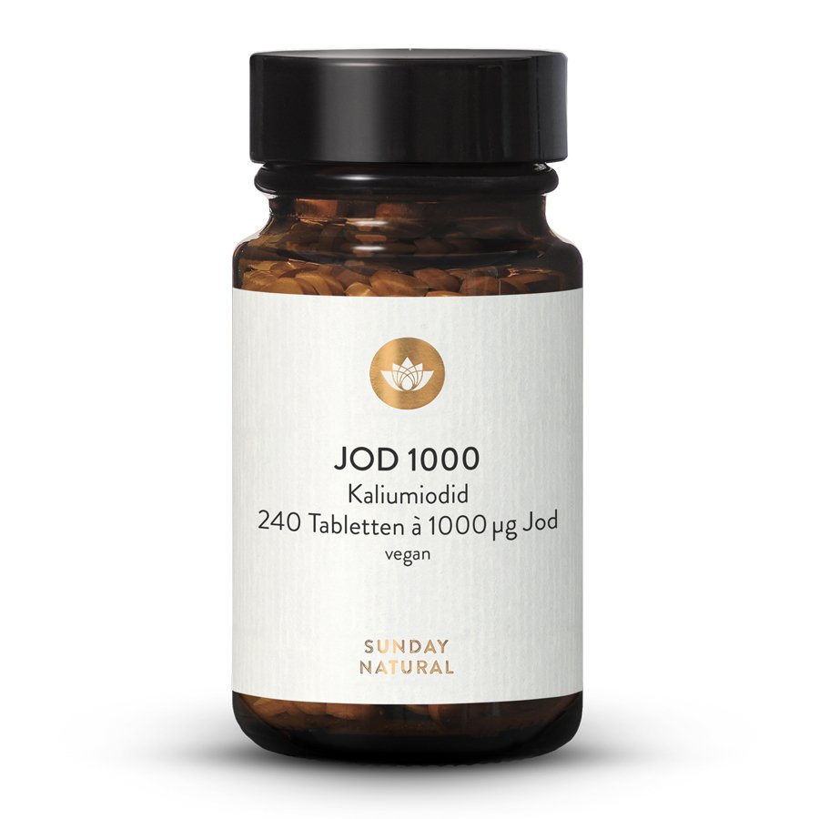 Jod 1mg hochdosiert 240 Tabletten Kaliumiodid, vegan