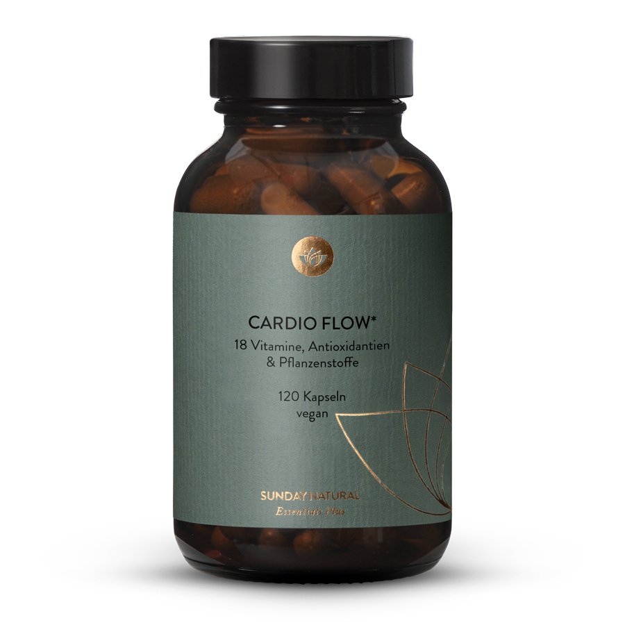 Cardio Flow, mélange fonctionnel haut de gamme. Vegan. 120 gélules