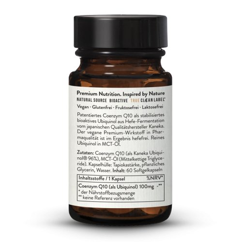 Coenzym Q10 Ubiquinol 100 mg vegan. 60 Softgel-Kapseln