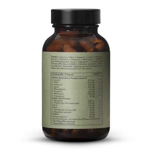 Aminosäuren Komplex Plus mit Glutathion, GABA, Carnitin. 120 Kapseln