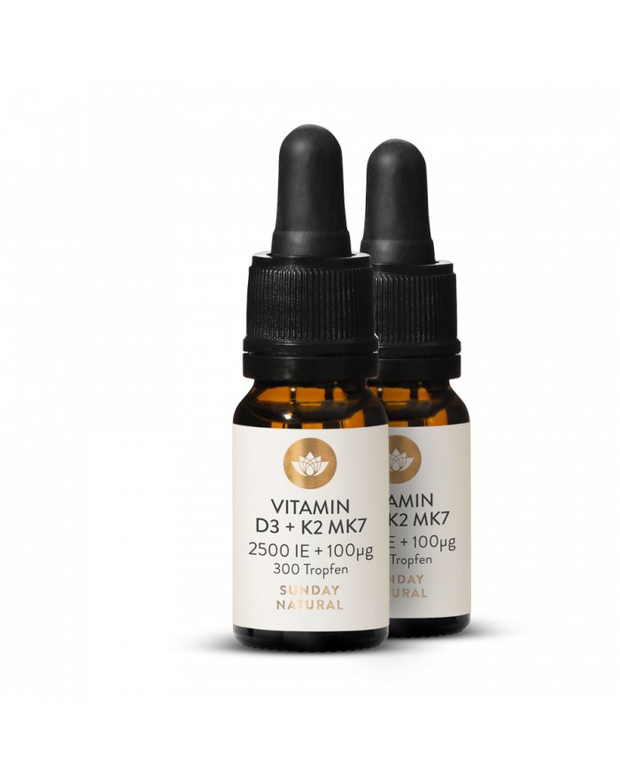 Vitamin D + K2 Drops, Tablets & Capsules | Sunday Natural