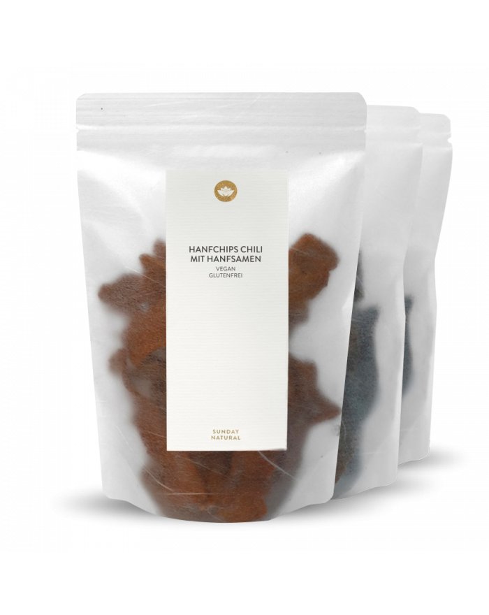 Premium Hemp Chips Vegan, Gluten-Free 80g | Sunday Natural Superfoods