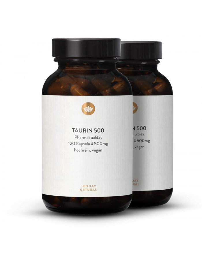 L-Taurin Kapseln & Pulver in hochreiner Pharmaqualität vegan ohne ...