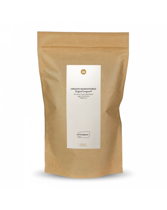 Creatine Monohydrate: capsules & powder, ultra pure | Sunday Natural