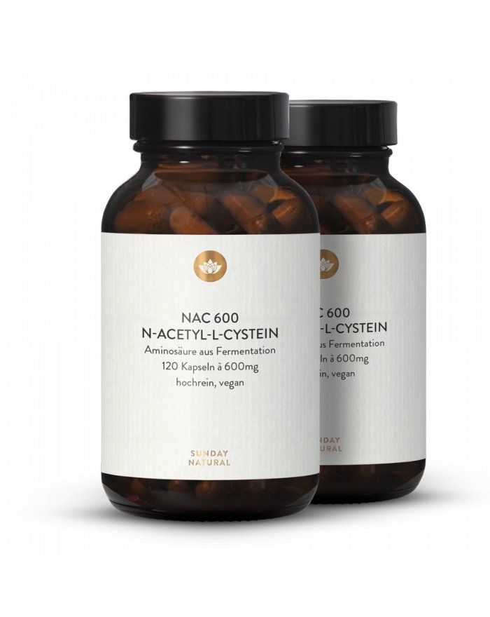 NAC N-Acety-L-Cystein kaufen - natürliche vegane Aminosäure | Sunday ...